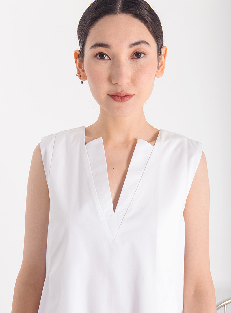 Double V-Neck Dress – THE FORM