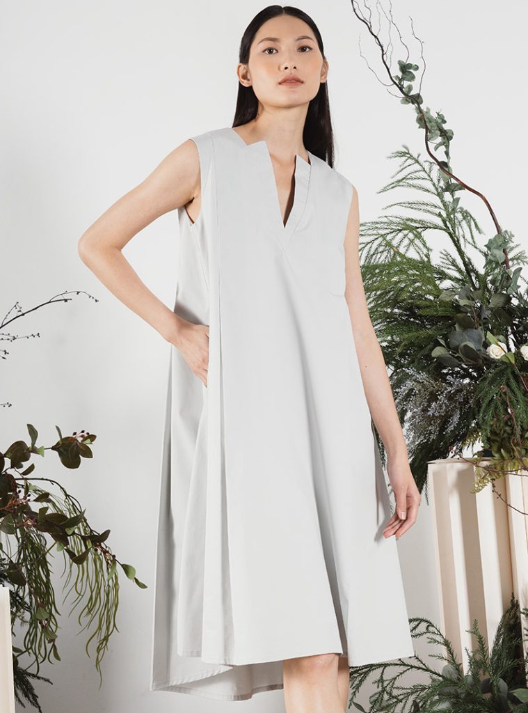 Double V-Neck Dress - THE FORM