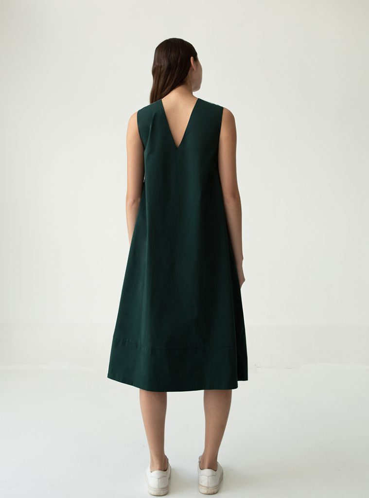 Tent Dress w Contrast Shoulder Detail - THE FORM
