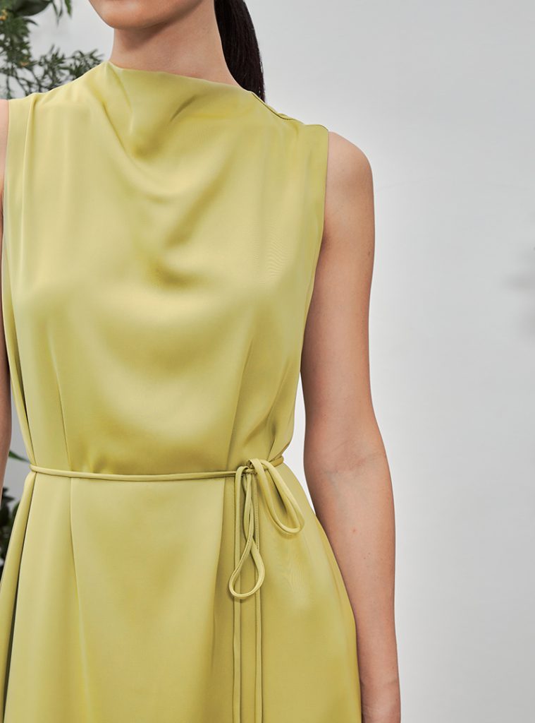 Drape-Neck Tent Dress - THE FORM