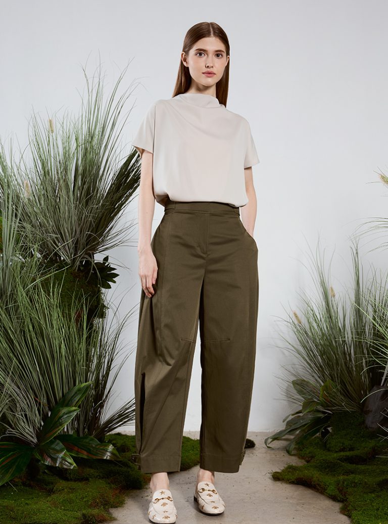 Oversized Pants w Tapered Ankle - THE FORM